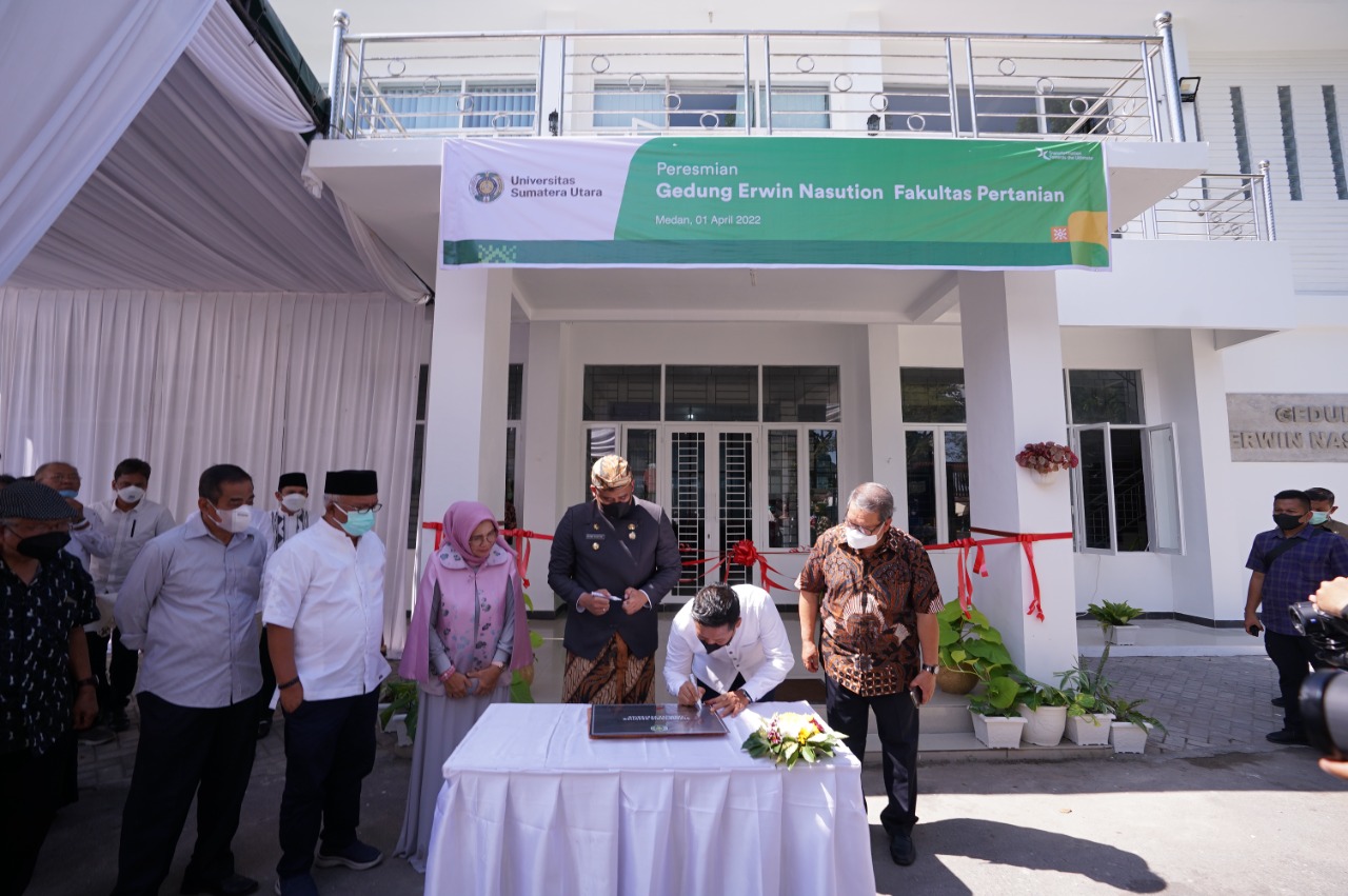 Rektor Resmikan Gedung Erwin Nasution di FP USU | Universitas Sumatera ...