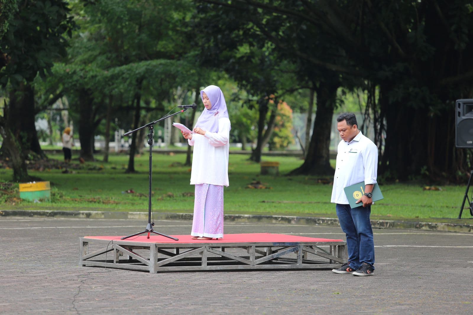 Leading Morning Ceremony with Vice Rector- III USU | Universitas ...