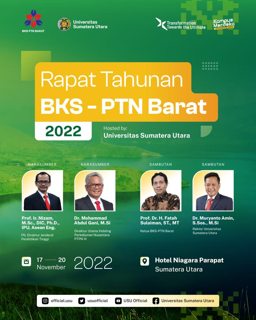 RATA BKS-PTN Barat di Sumut Perkuat Kolaborasi | Universitas Sumatera Utara