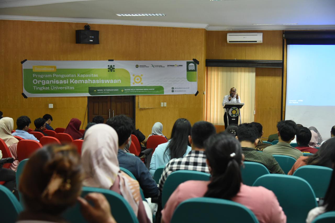 USU Gelar Sosialisasi PPK Ormawa Tingkat Universitas | Universitas Sumatera Utara