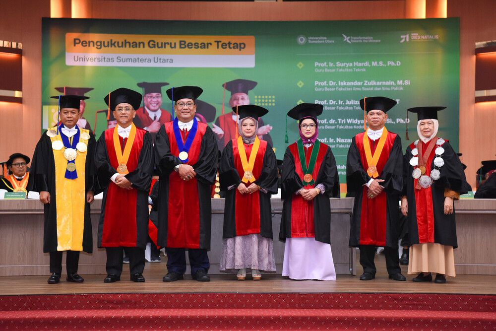 USU Kembali Tambah Lima Guru Besar | Universitas Sumatera Utara