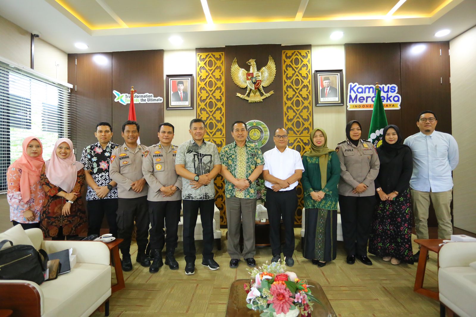 USU Receives Audience from the Lemdiklat Polri | Universitas Sumatera Utara