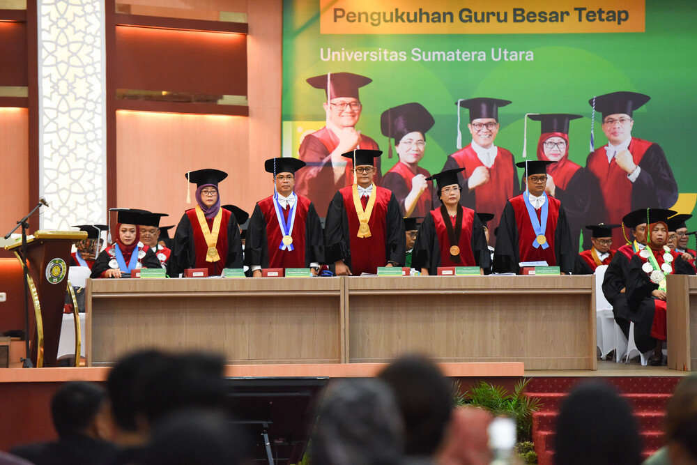 USU Tambah 5 Guru Besar dari Ranah Soshum dan Saintek | Universitas Sumatera Utara