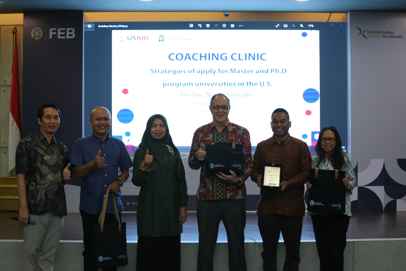 USU-USAID Gelar Coaching Clinic | Universitas Sumatera Utara